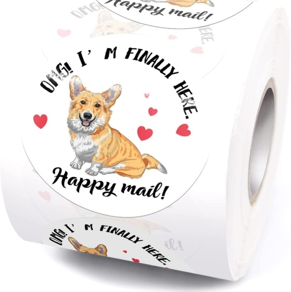 Office | 10 Count New Corgi Thank You Stickers | Poshmark